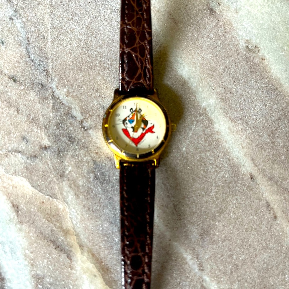 Tony The Tiger Kelloggs Watch. Vintage, Leather Strap. - Gem